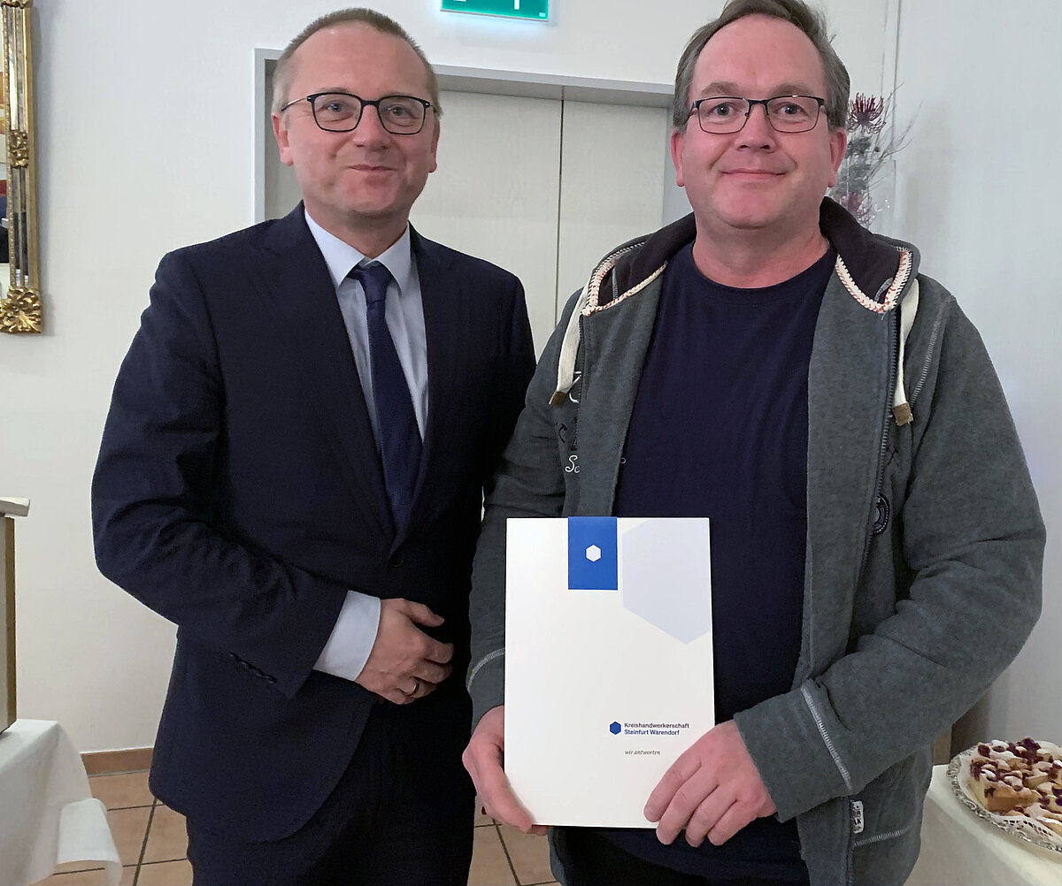 Ehrung von Andreas Beckmann | Maler- und Lackierer-Innung Warendorf